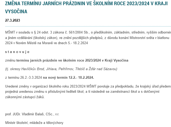 Školství: Havlíčkův Brod